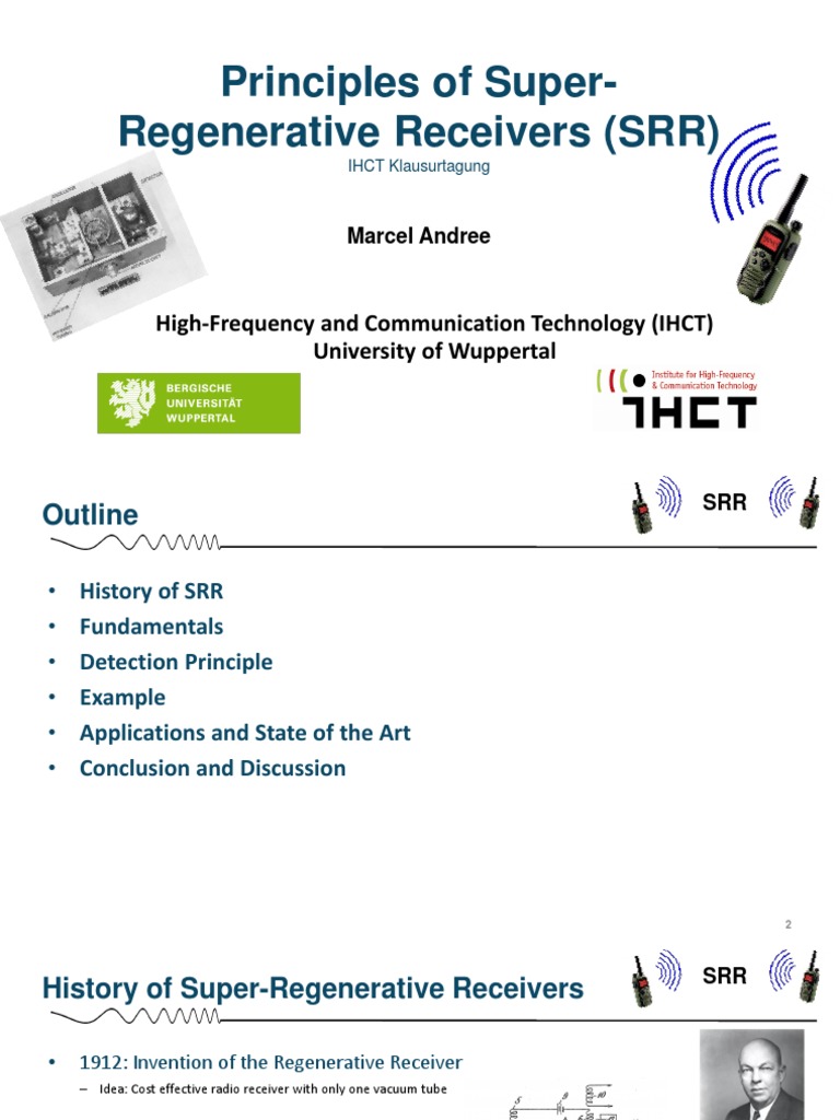 Super Regenerative Receivers | PDF | Electronic Oscillator | Amplitude