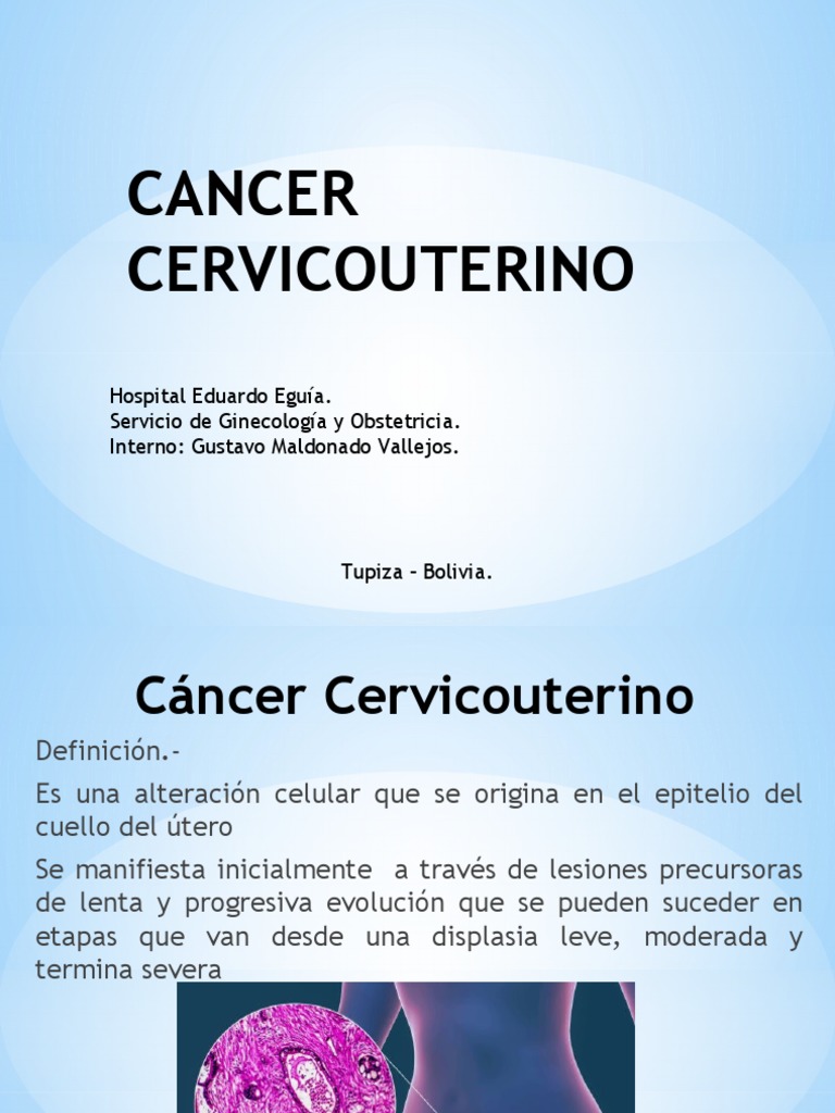 Cancer Cervicouterino | PDF | Cáncer de cuello uterino | Cáncer