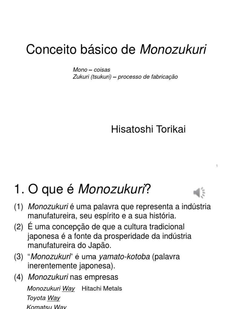 11.2conceito Basco de Monozukuri (P | PDF | Qualidade (negócios) | Logística