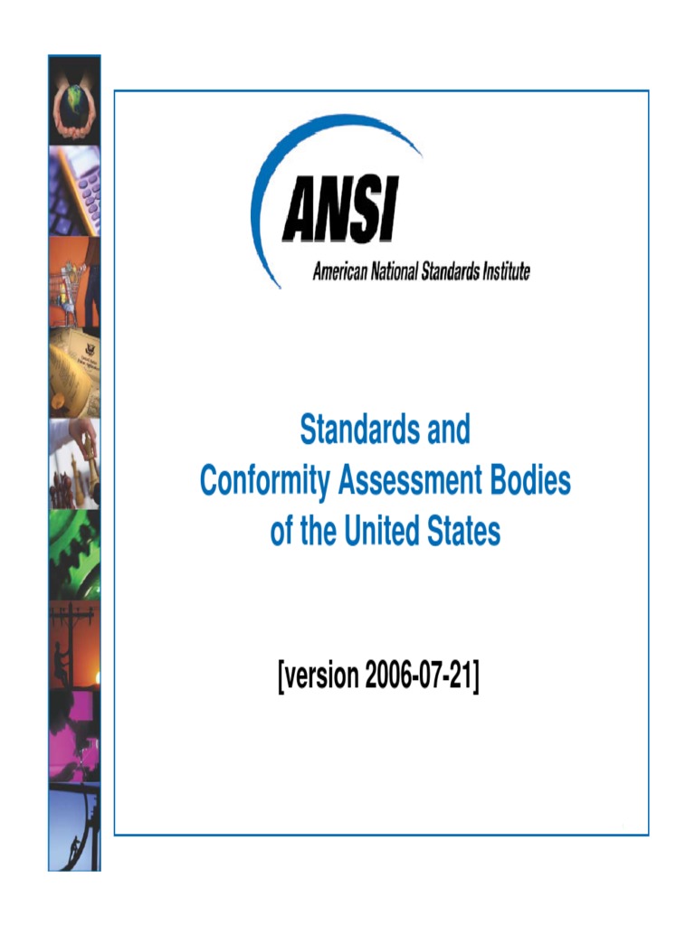 Standardization and Conformity Assessment Bodies - United States | PDF ...