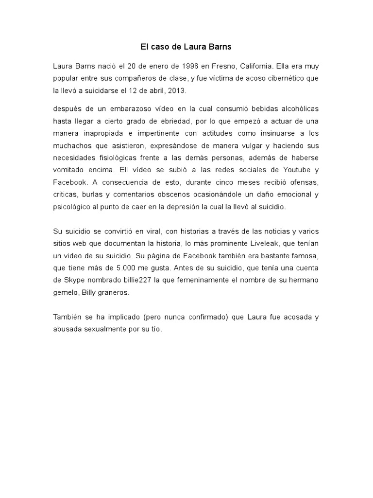 El Caso de Laura Barns | PDF