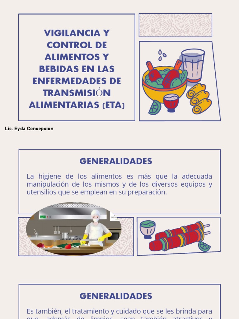 Vigilancia Y Control de Alimentos Y Bebidas en Las Enfermedades de ...