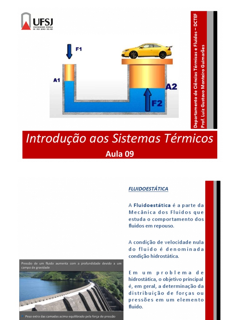 9 - Fluidoestática | PDF | Flutuabilidade | Pressão