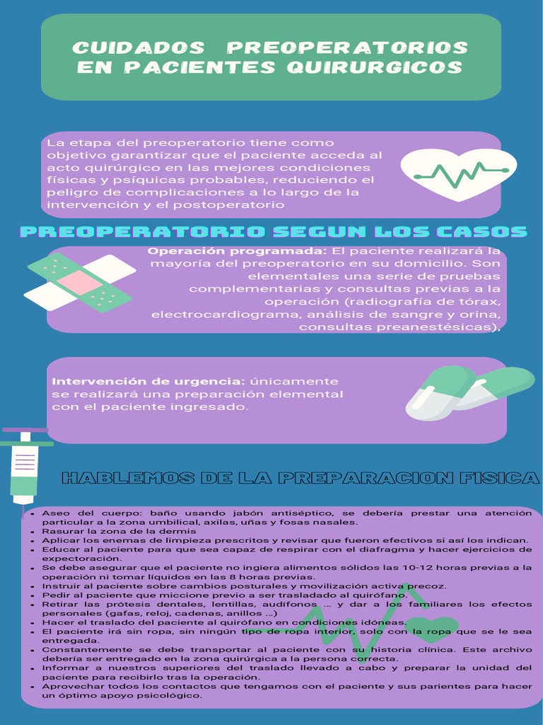 Cuidados Preoperatorios | PDF | Cirugía | Medicina