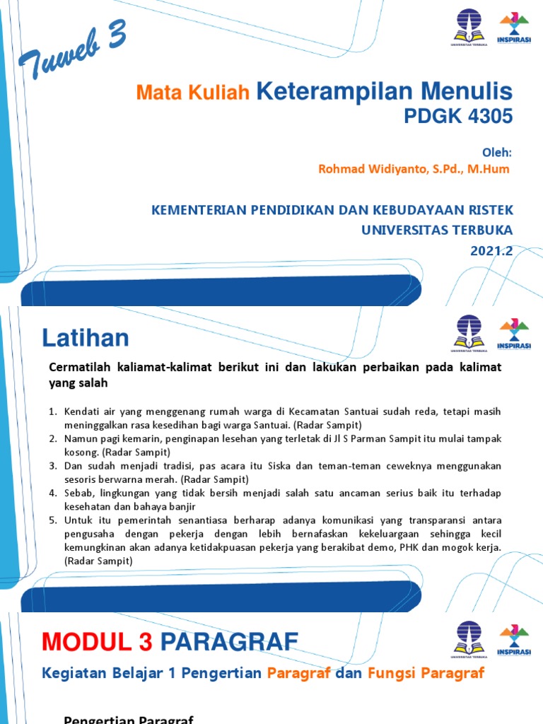 Tuweb 3 PDGK 4305 | PDF