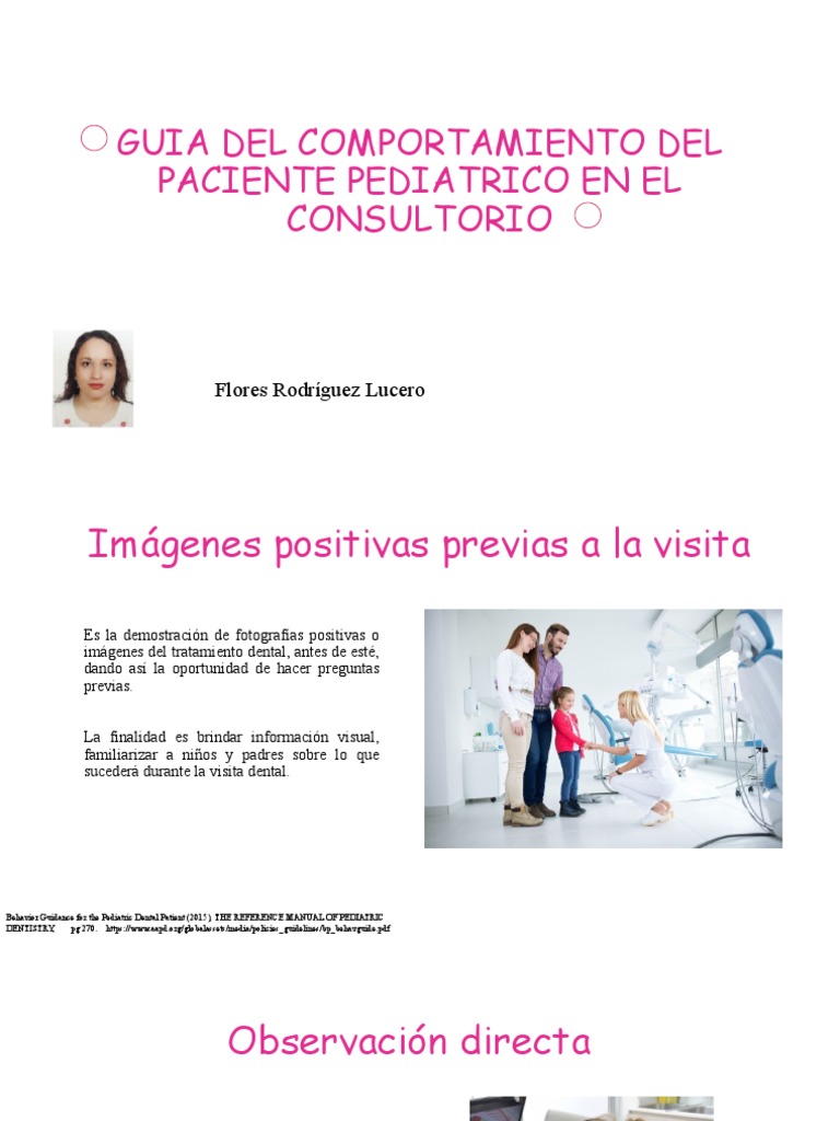 Guia de Comportamiento Del Paciente Pediatrico | PDF | Medicina CLINICA | Ciencia cognitiva