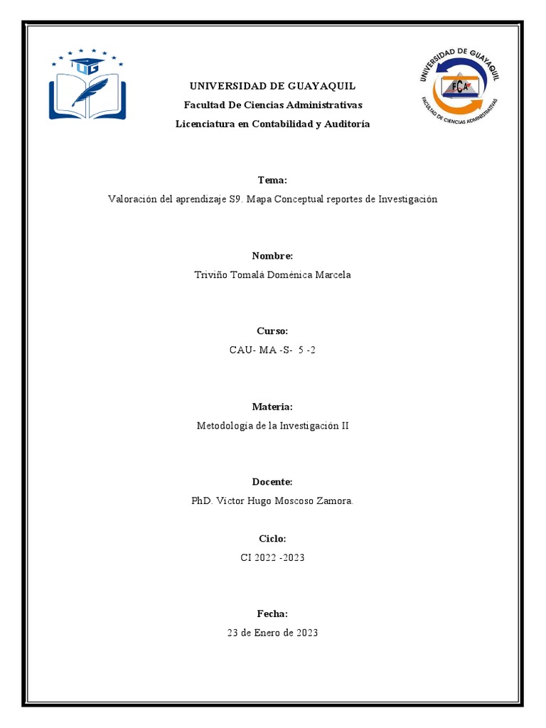 Mapa Conceptual de Reportes de Investigacion | PDF | Método científico ... Mapa Conceptual de Reportes de Investigacion | PDF | Método científico ...