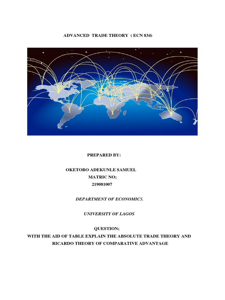 Advanced Trade Theory Explained | PDF | Comparative Advantage | Labour ...