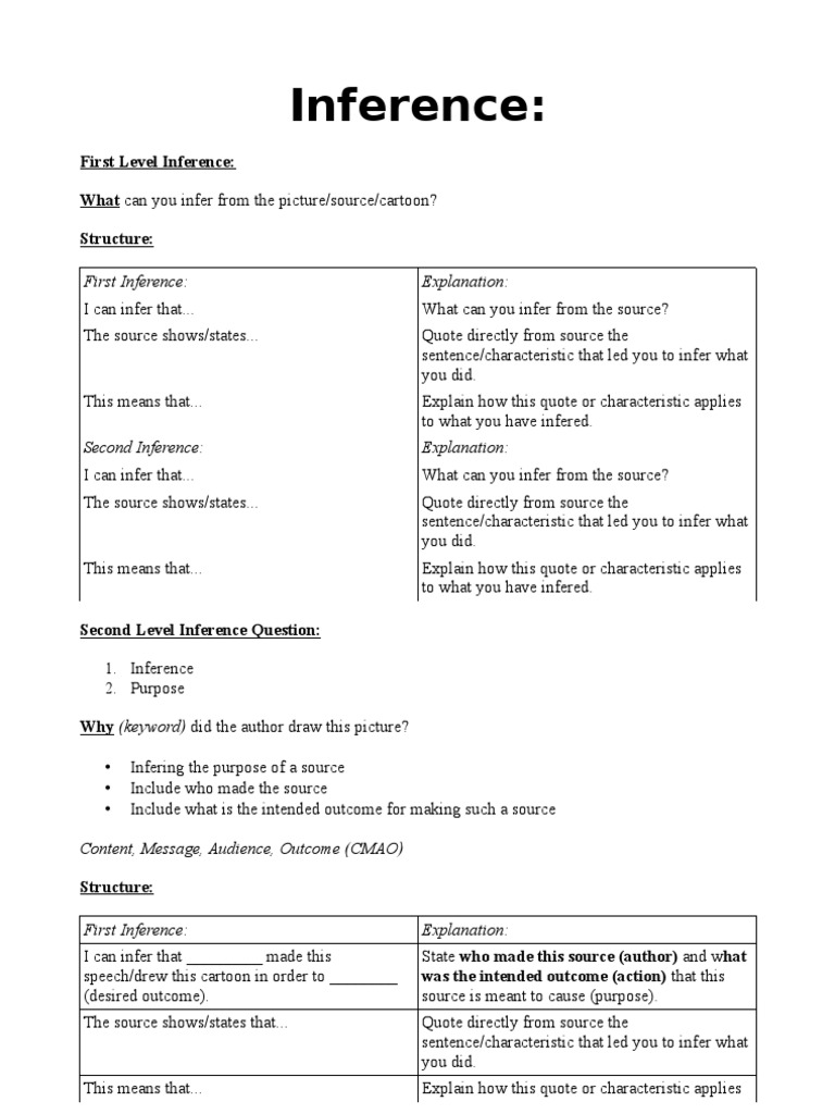 Social Studies Inference and Reliability Guide | PDF | Reliability ...