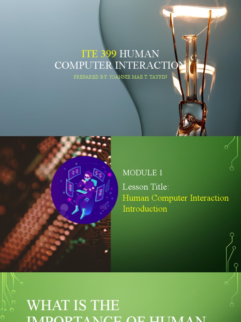 Module 1 HCI | PDF | Human–Computer Interaction | Human Factors And Ergonomics
