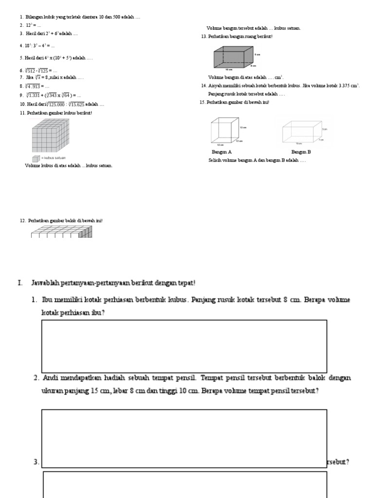 Latihan CT Math 1 Grade 5 | PDF