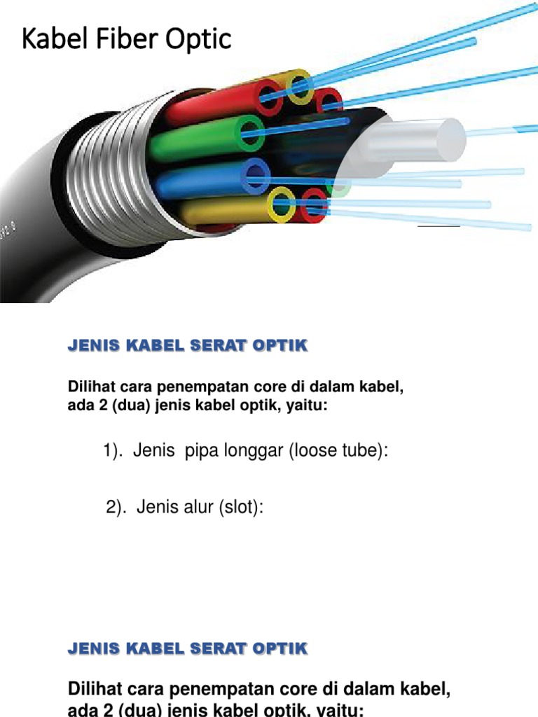 Jenis Kabel Fiber Optik dan Konstruksinya | PDF | Komputer