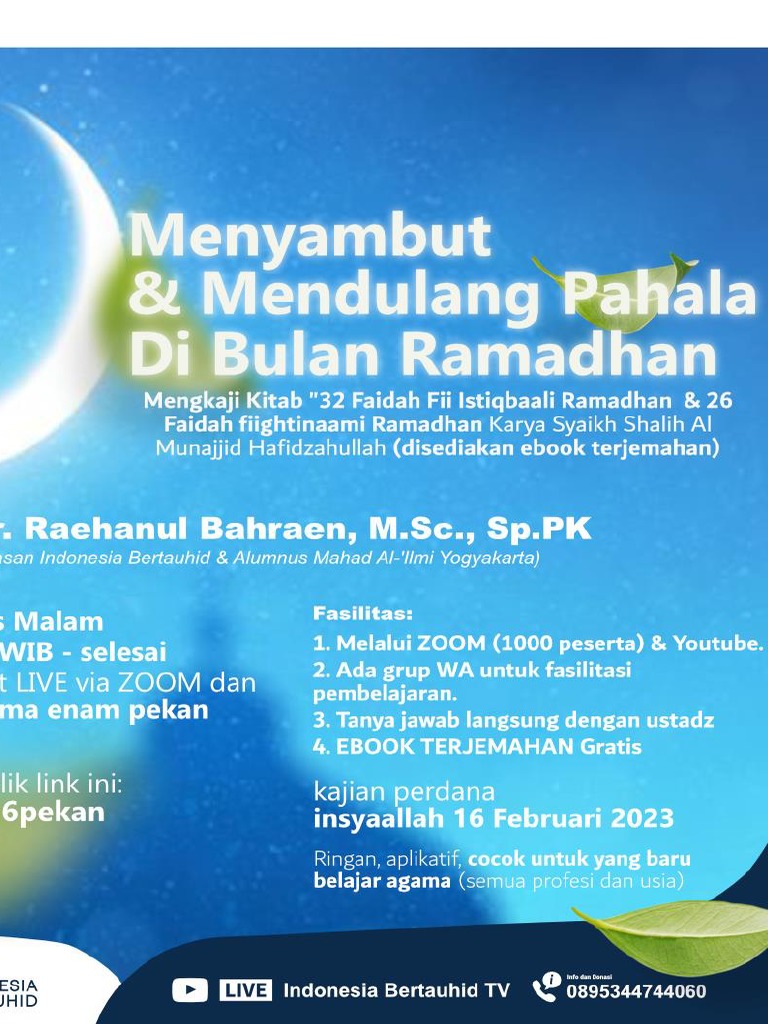 (Fixed) Terjemah Makalah Menyambut Ramadhan | PDF