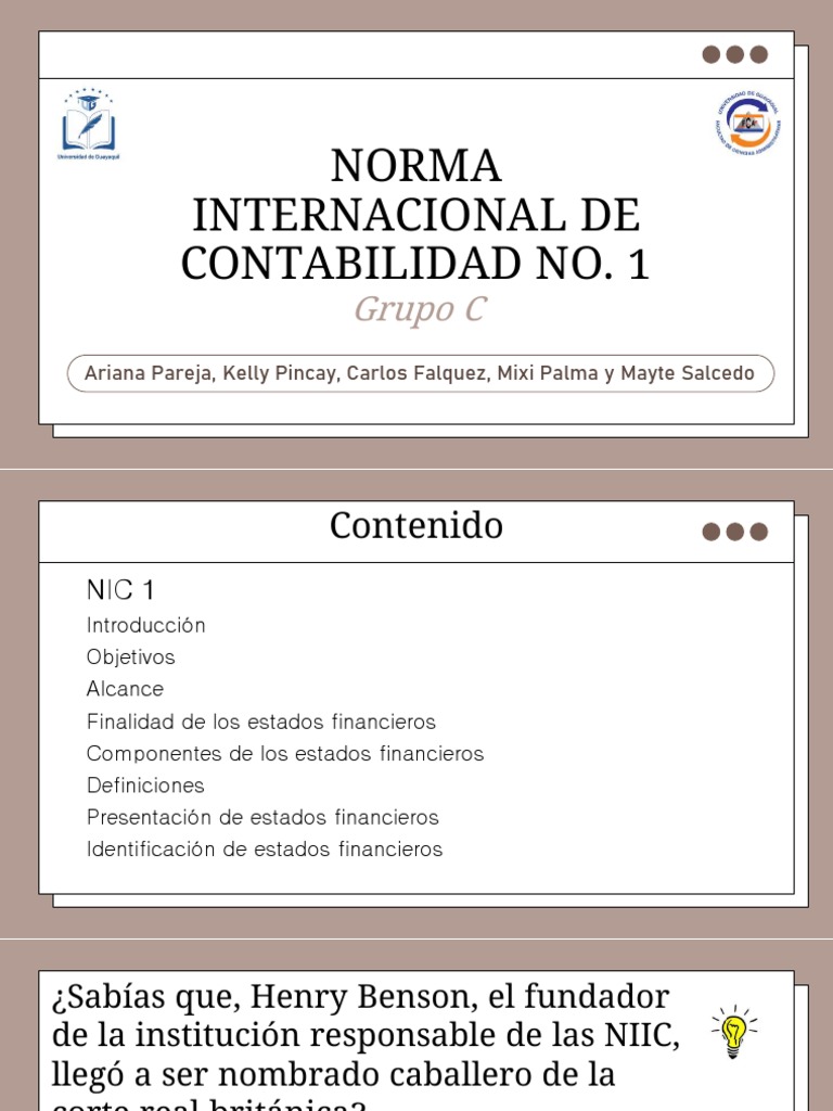 Nic 1 | Descargar gratis PDF | Estado financiero | normas ...