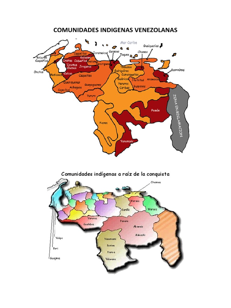Comunidades Indigenas Venezolanas Mapas | PDF