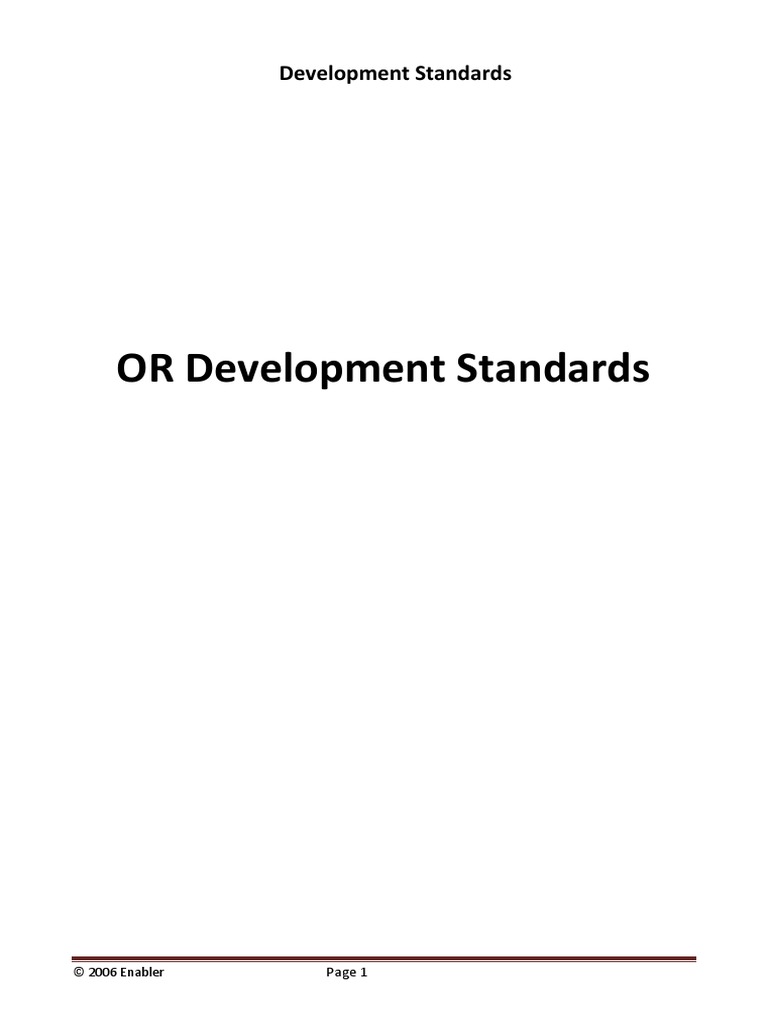 Development Standards | PDF | Pl/Sql | Parameter (Computer Programming)