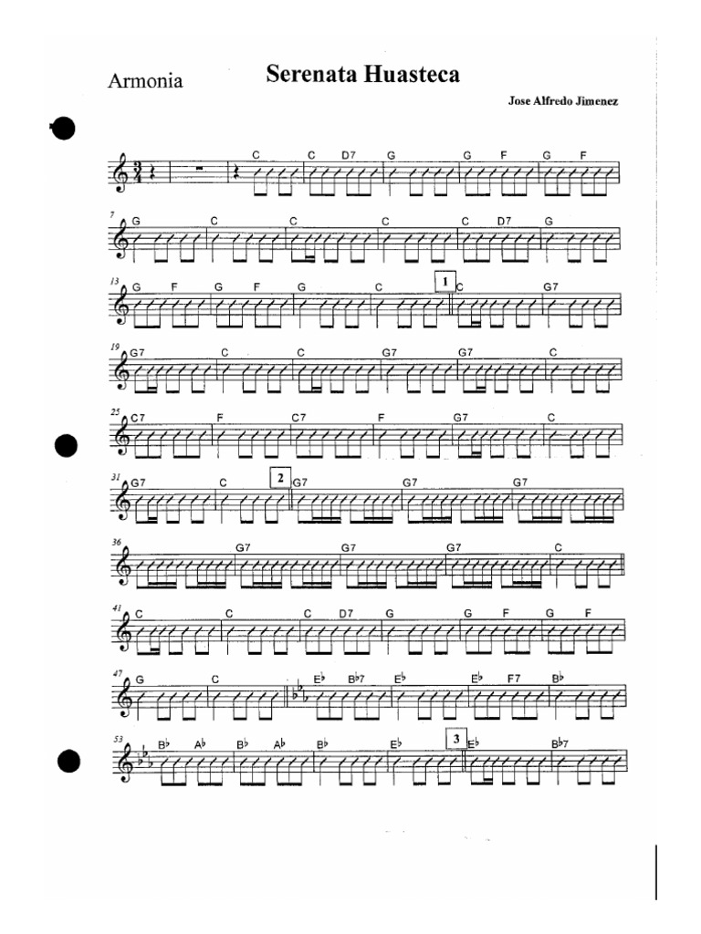 Serenata Huasteca - Jose Alfredo Jimenez | PDF