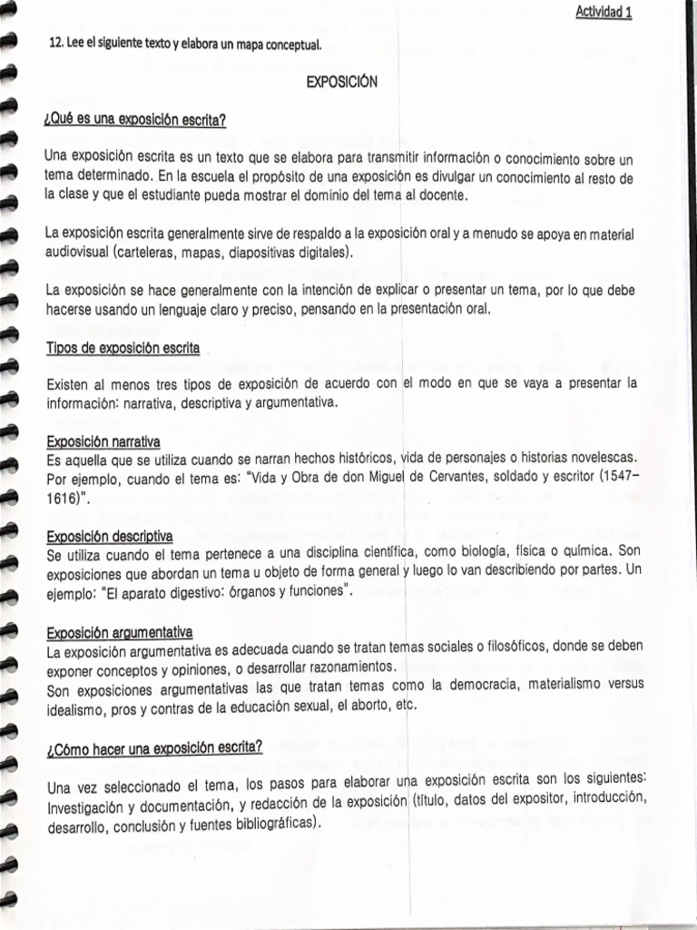 Tipos de Exposiciones | PDF