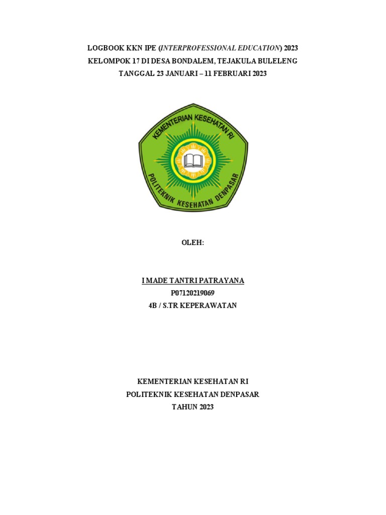 Loog Book KKN Ipe 2023 | PDF