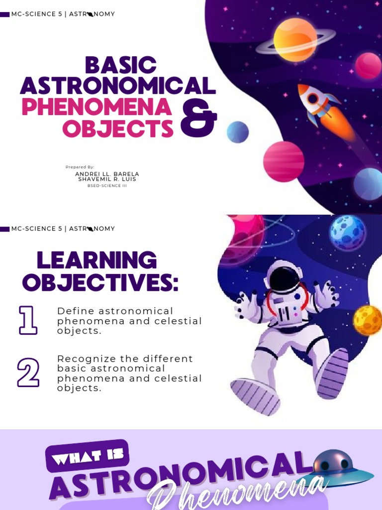 Astronomical Phenomena and Objects | PDF | Planets | Solar Eclipse