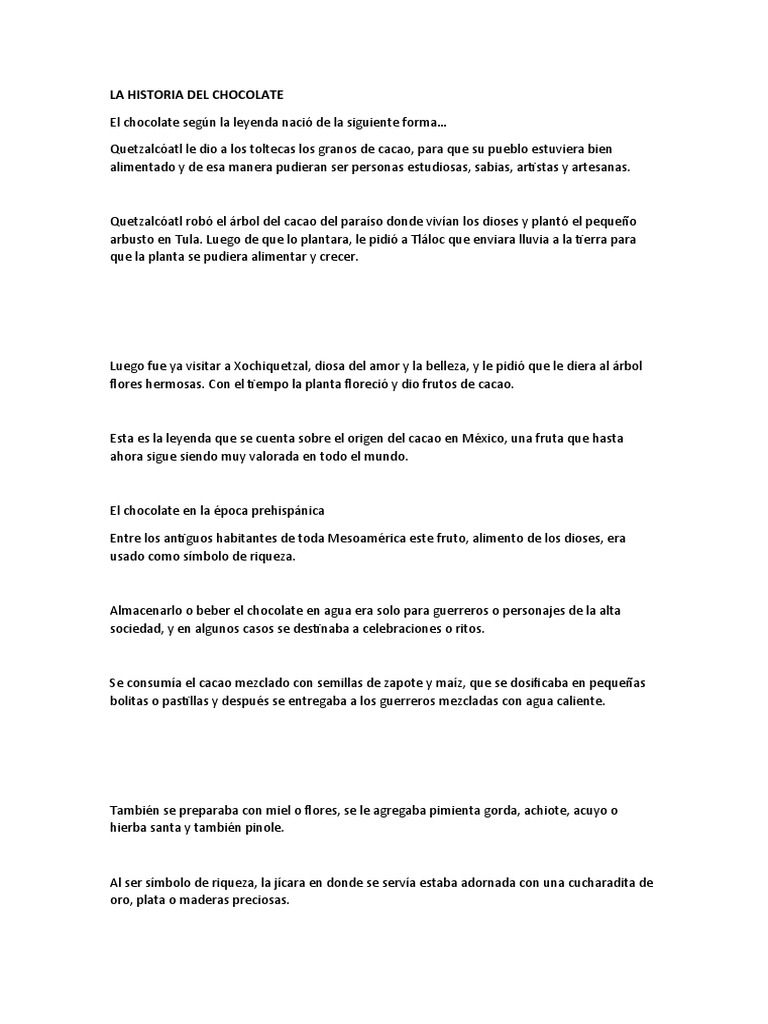 Chocolate 1 | PDF | Chocolate | Maíz