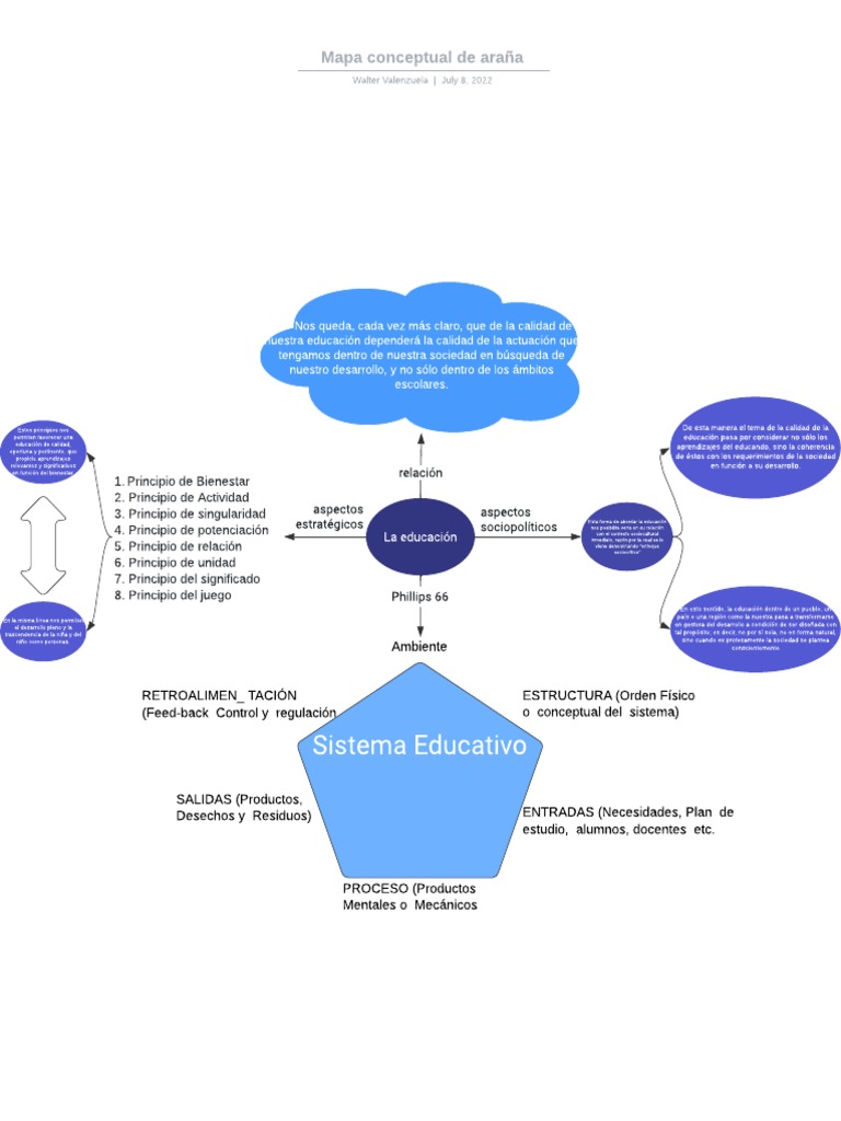 Mapa Conceptual de Araña | PDF | Cognición | Aprendizaje