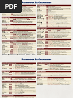 Pathfinder 2e Remaster Actions and Activites Cheat Sheet Light Mode ...