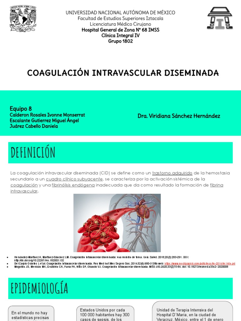 Coagulación Intravascular Diseminada | PDF | Medicina | Sangre