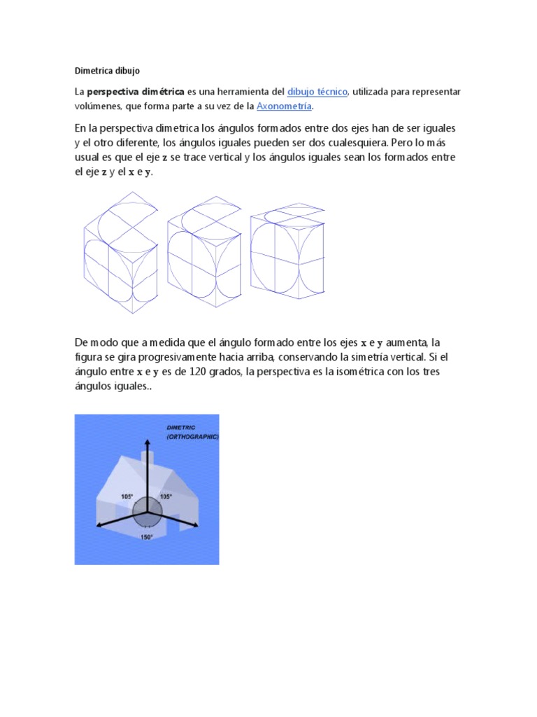 Dimetrica .Dibujo | PDF