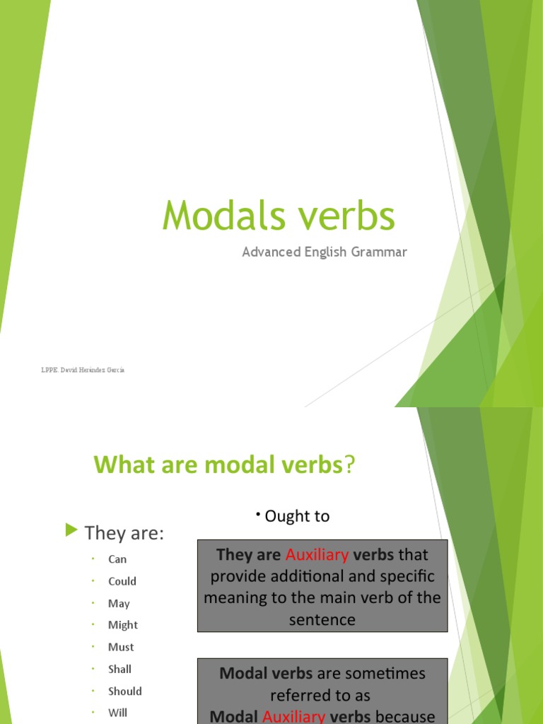 Modals Verbs | PDF | Verb | Linguistics