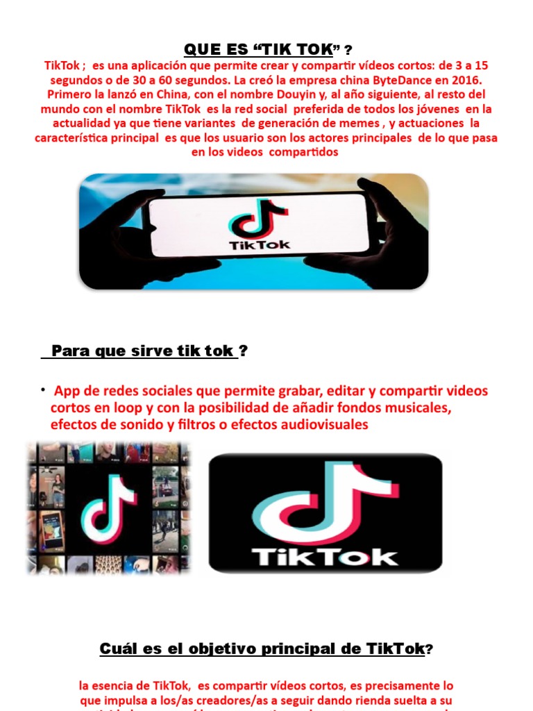 QUE ES TIK TOK Angelo | PDF