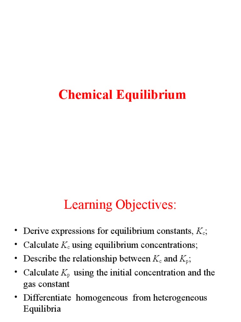 7.chemical Equilibrium | PDF | Chemical Equilibrium | Mechanical ...