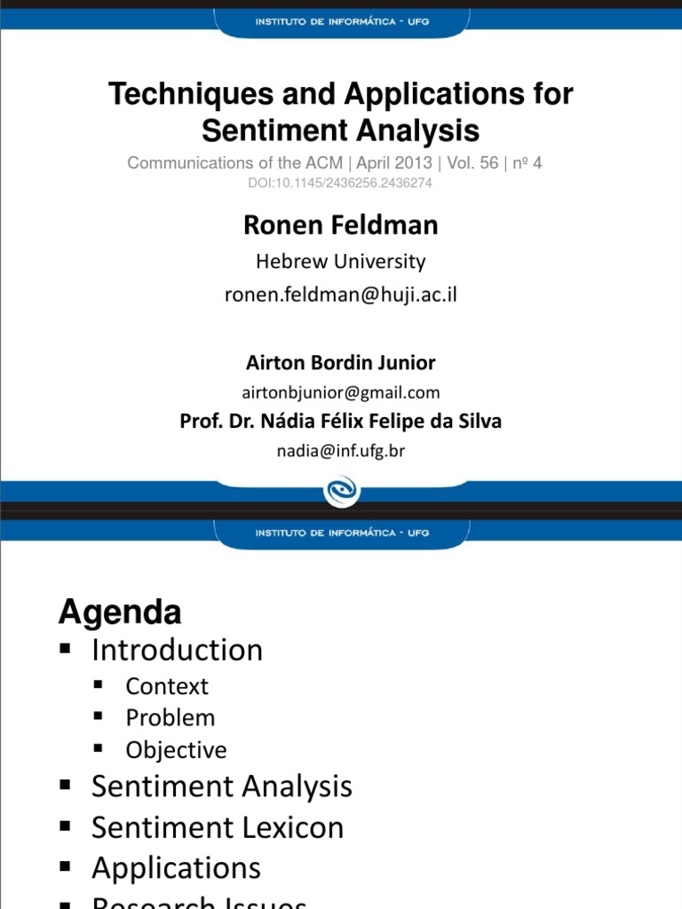 Sentiment Analysis | PDF | Linguistics | Human Communication