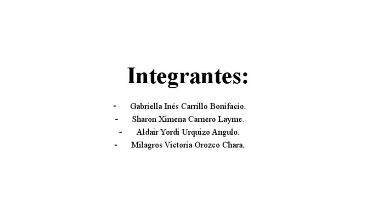 Integrantes | PDF