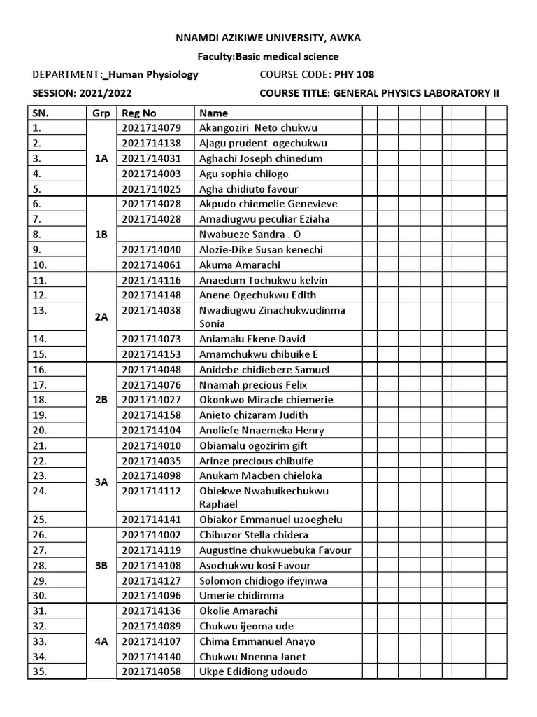 Phy108 List | PDF