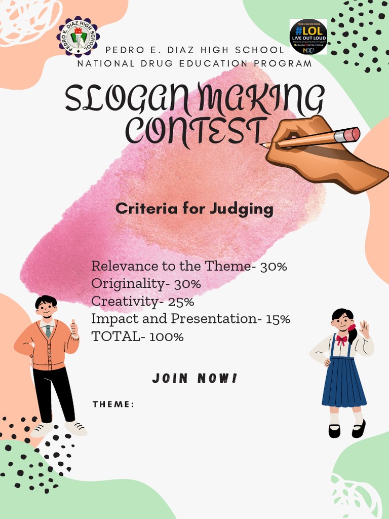 Grade 8 Slogan Making Contest | PDF