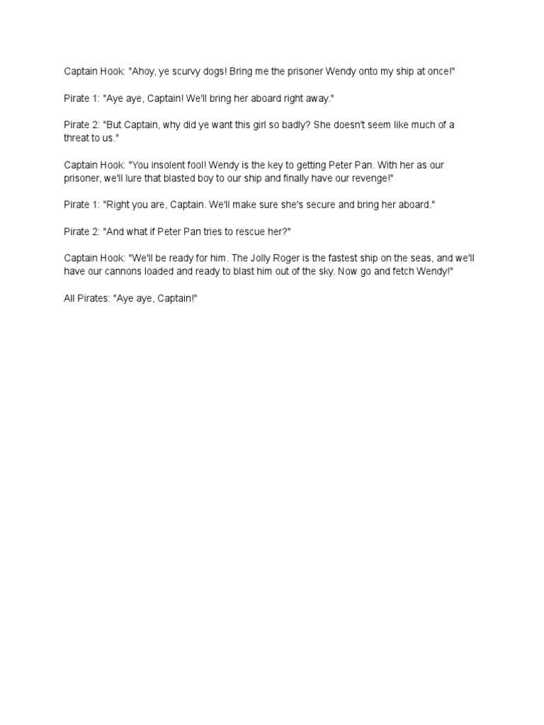 Pirates Dialogue | PDF