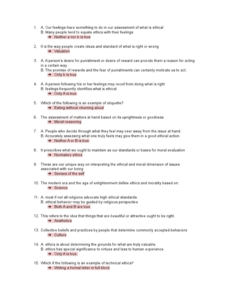 Ethics and Morality Concepts | PDF | Morality | Social Institutions