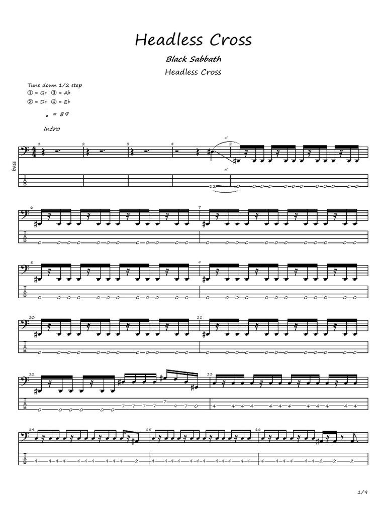 Black Sabbath - Headless Cross | PDF | Rock Music | Songs