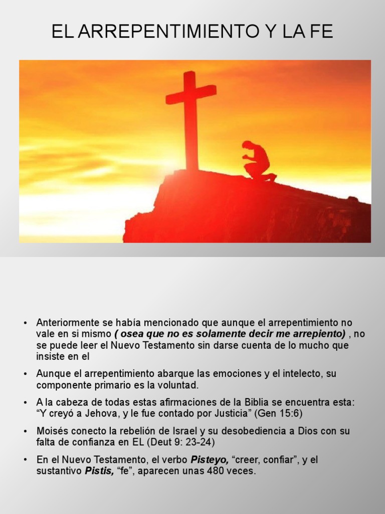 Arrepentimiento y Fe | PDF