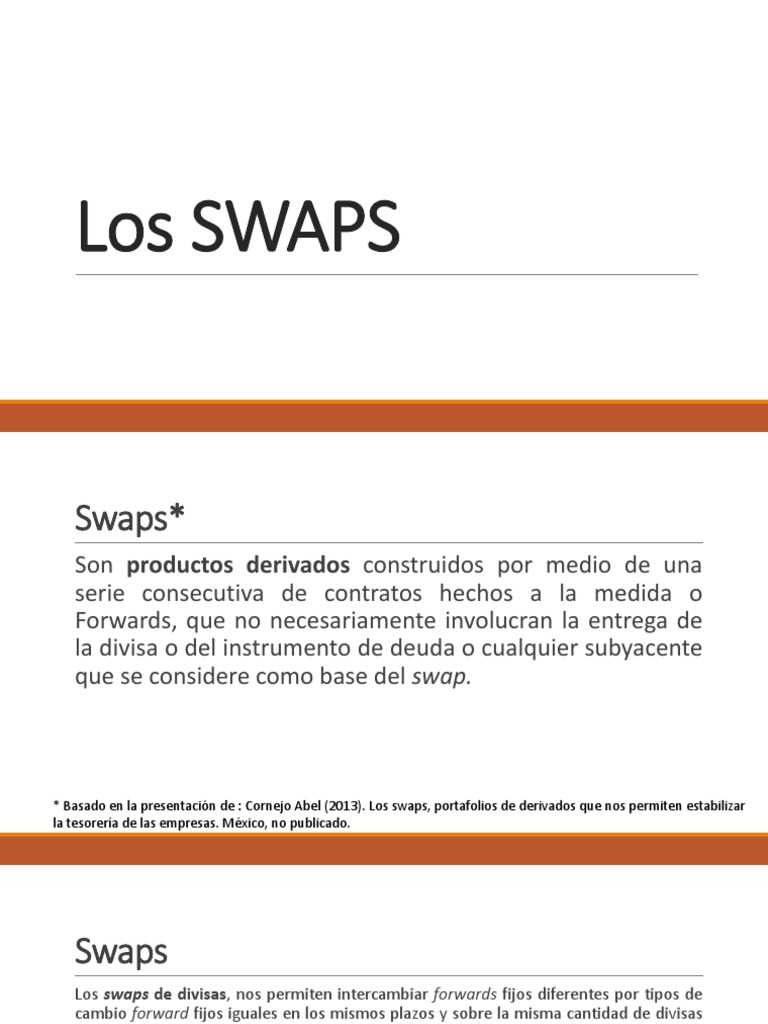 Los Swaps | PDF | Swap (Finanzas) | Inversiones