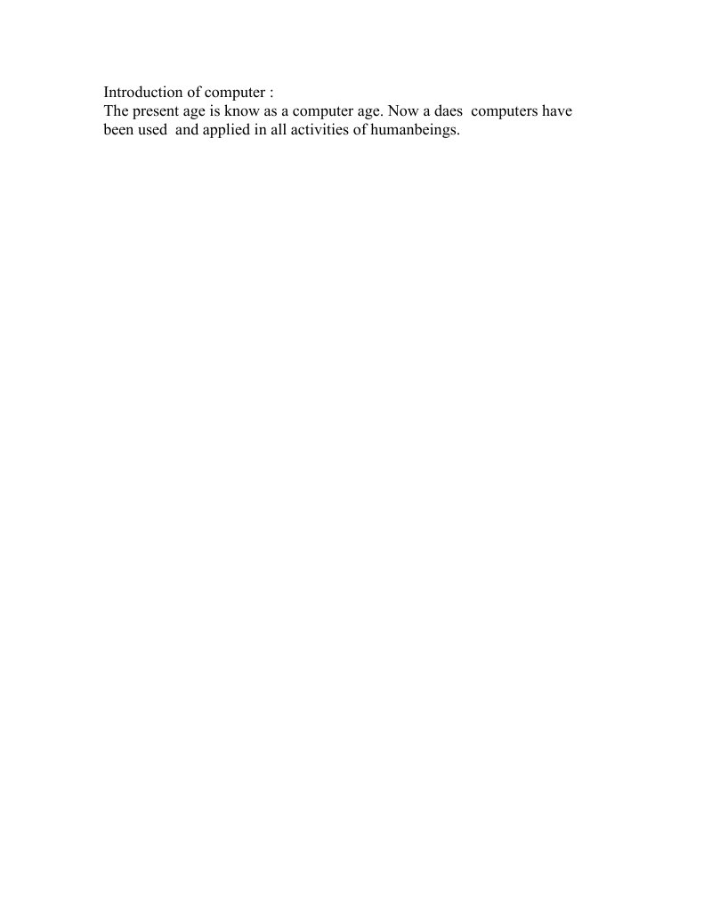 Introduction Of Computer Pdf Hardware Computing And Information