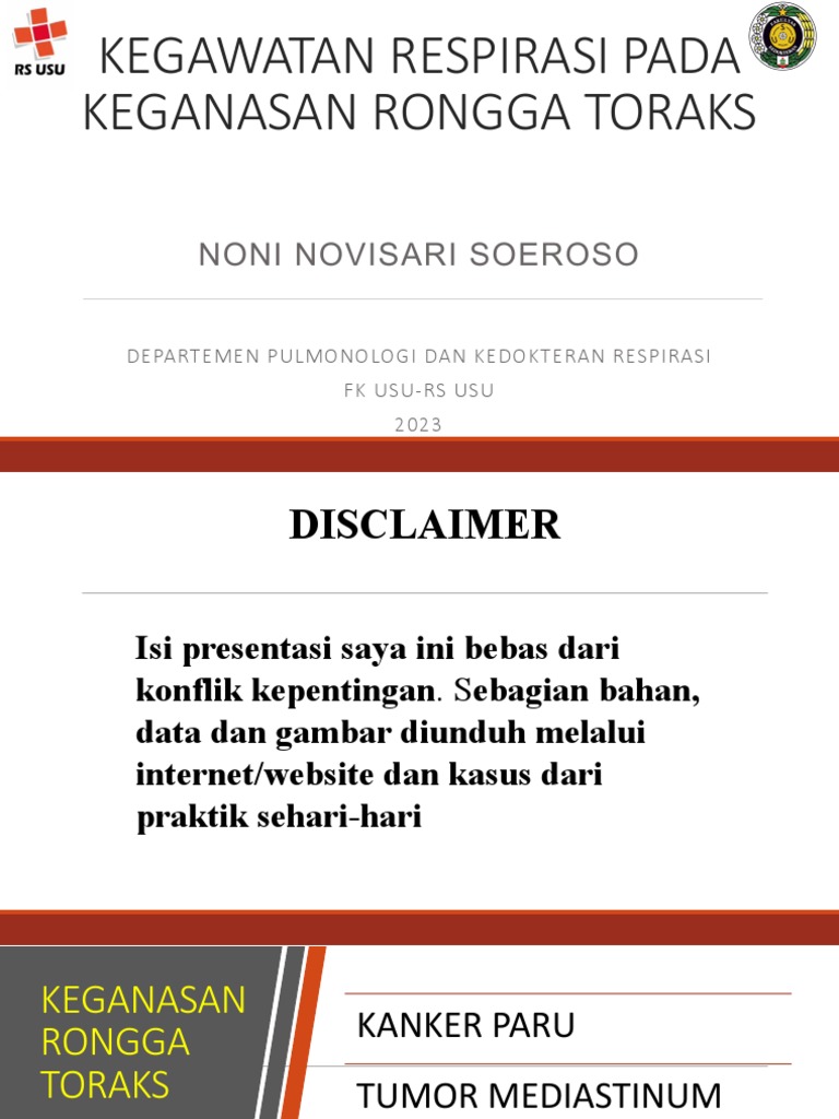 Kegawatan Respirasi Pada Keganasan Rongga Toraks | PDF | Lung Cancer ...