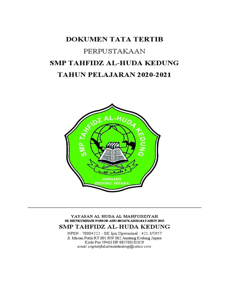 Contoh Cover Dokumen Akreditasi Pdf