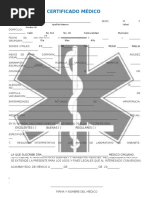 Certificado Médico Cruz Roja | PDF | Enfermedades y trastornos | Ciencias de la Salud