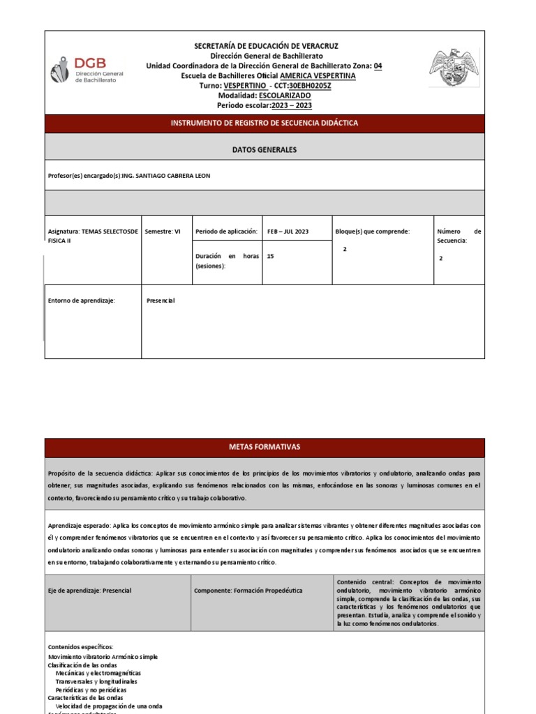 B2 SD TSF Ii | PDF | Evaluación | Olas
