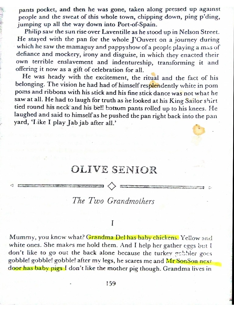 The Two Grandmothers. Olive Senior | PDF