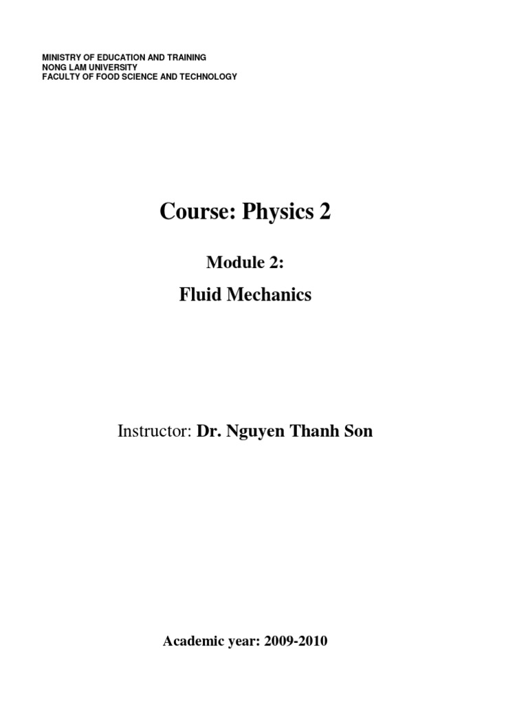 Module 2-FLUID-MECHANICS | PDF | Fluid Dynamics | Fluid Mechanics