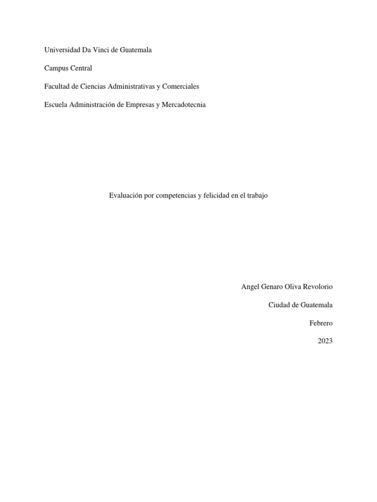 Resumen Sobre Competencias | PDF | Competencia (Recursos humanos) | Aprendizaje