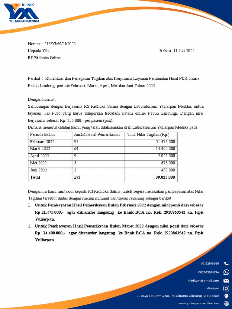 Berita Acara Invoice Ridhoka Salma | PDF
